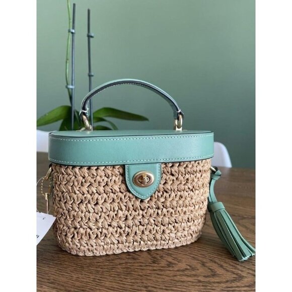 Coach | Bags | Nwt Coach Kay Straw Shoulder Crossbody Smooth Leather ...